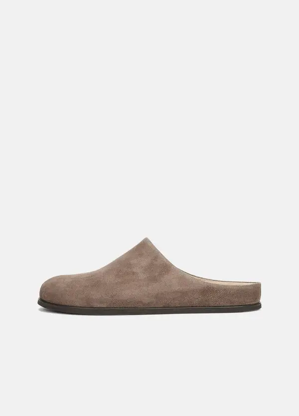 Vince Leo Suede Clog Mule - Flint