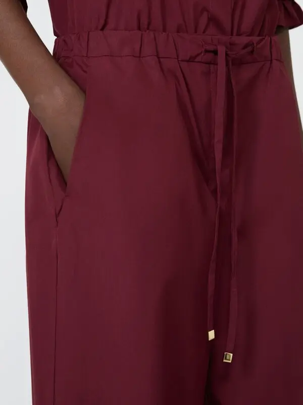 Max Mara Cotton Poplin Jogging Trousers