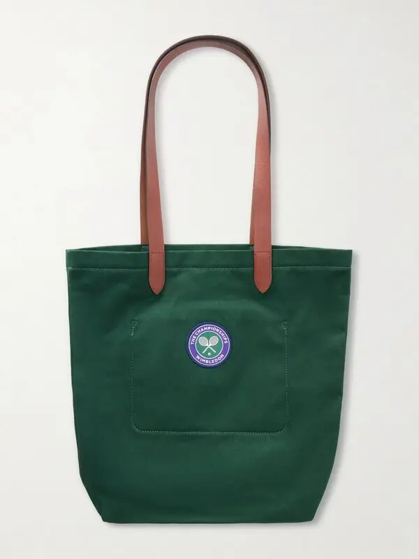 Polo Ralph Lauren Wimbledon Bear Embroidered Cotton Tote