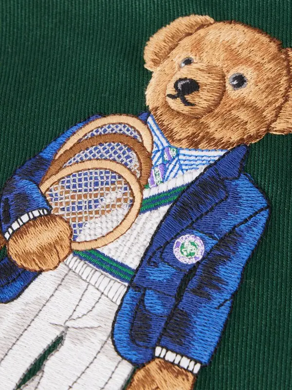Polo Ralph Lauren Wimbledon Bear Embroidered Cotton Tote
