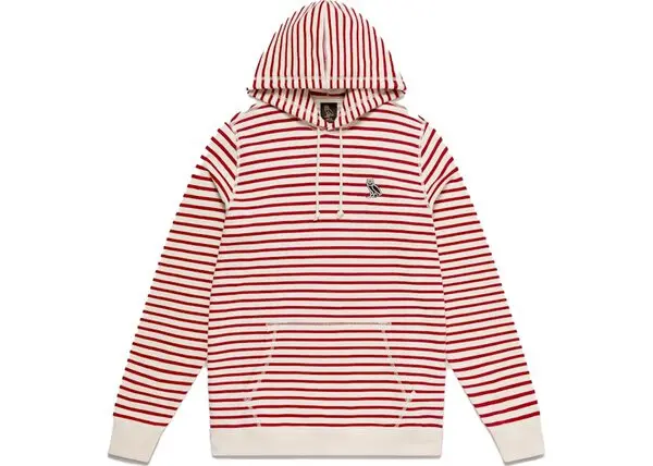 OVO Nautical Stripe Hoodie - Red