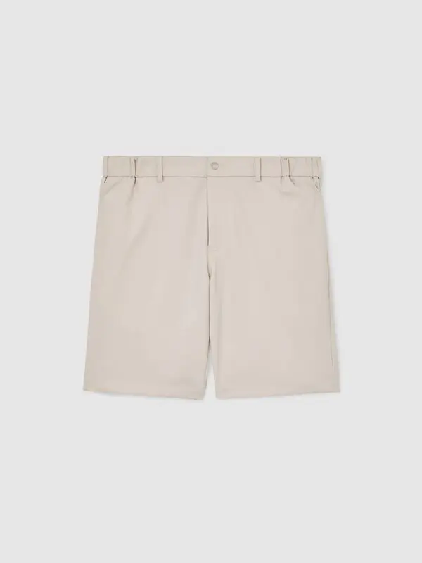 REISS Technical Stretch Shorts - Stone