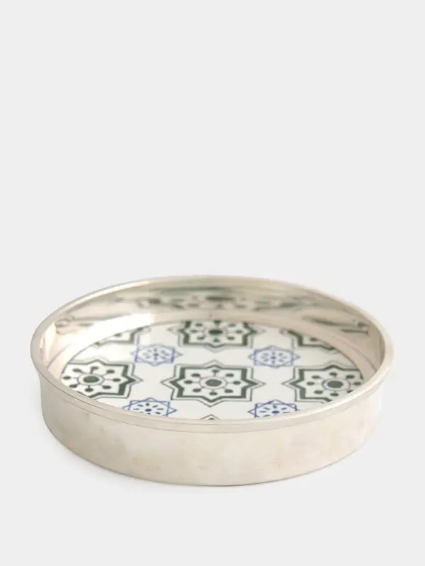 LEITÃO &AMP; IRMÃO Leitão & Irmão Sterling Bottle Coaster With Uptown Tile