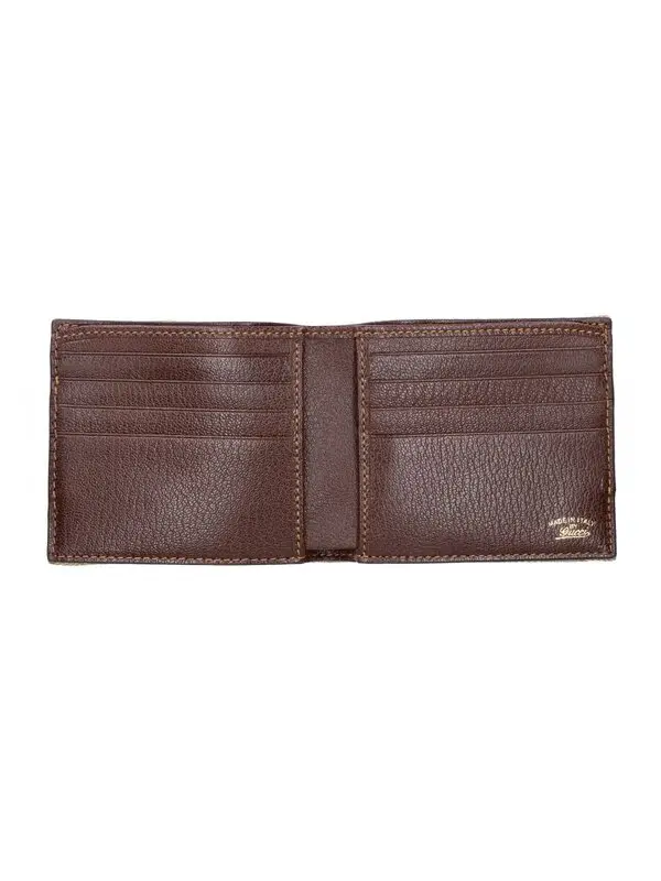 Gucci Bi-fold Wallet "web - Beige