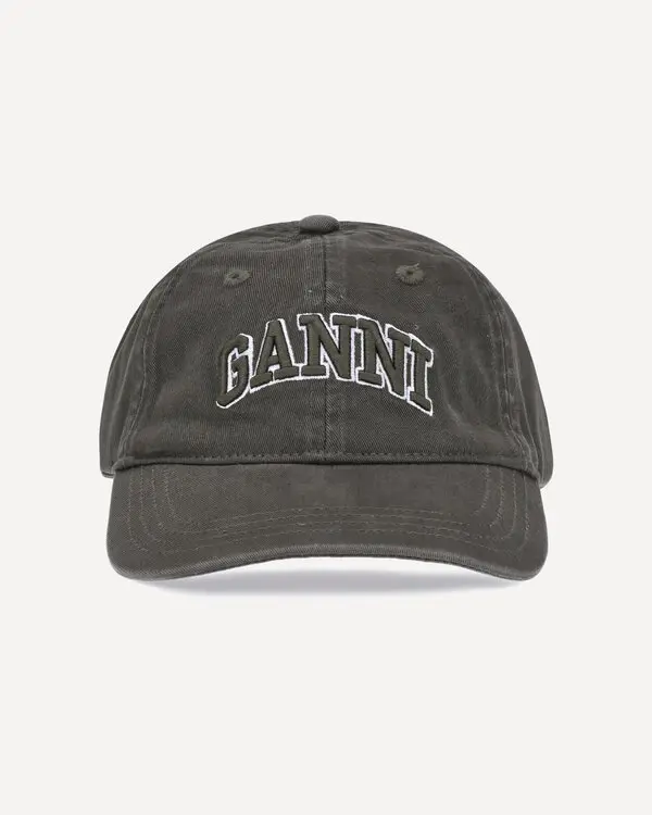 GANNI Embroidered Logo Baseball Cap