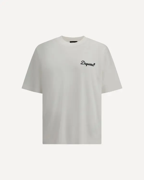 Dsquared2 Signature T-shirt Ale - White