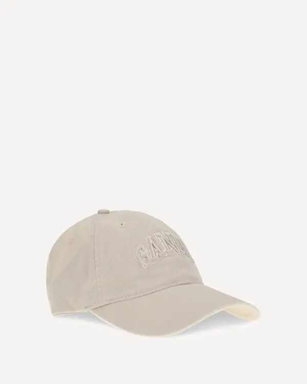 GANNI Canvas Cap With Logo