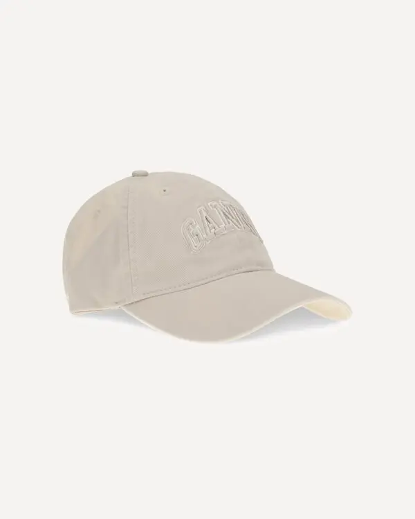GANNI Canvas Cap With Logo