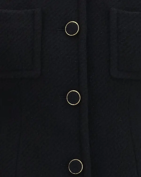 Chloé Cropped Single-breasted Blazer With Fabric Buttons