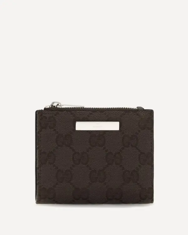 Gucci Small Wallet With Plaque - Black