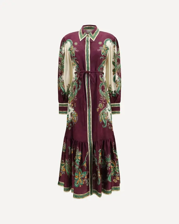 ALEMAIS Dress In Floral Print - Multicolour