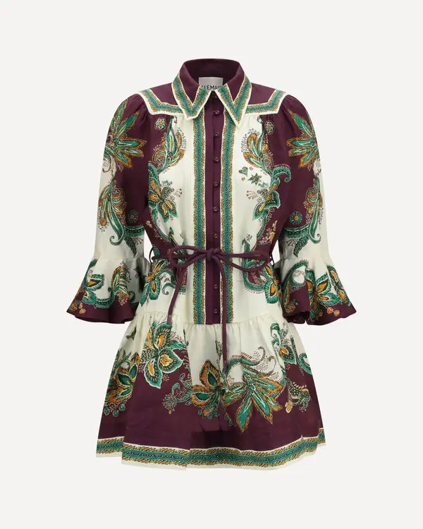ALEMAIS Alemasis Ruthie Printed Shirt Dress - Multicolour