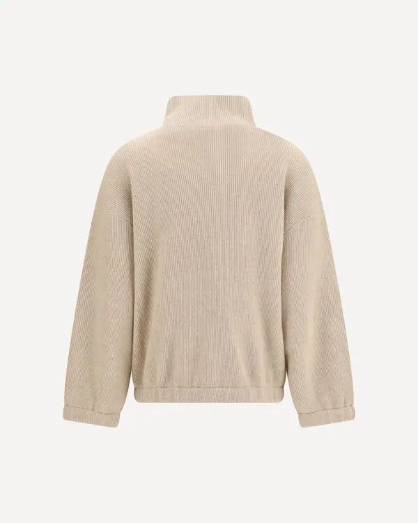 Brunello Cucinelli Cashere Half-zip Sweater Feale