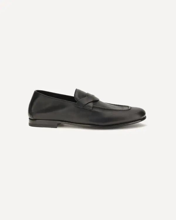 TOM FORD Gigi Loafers With Woven Strap - Black