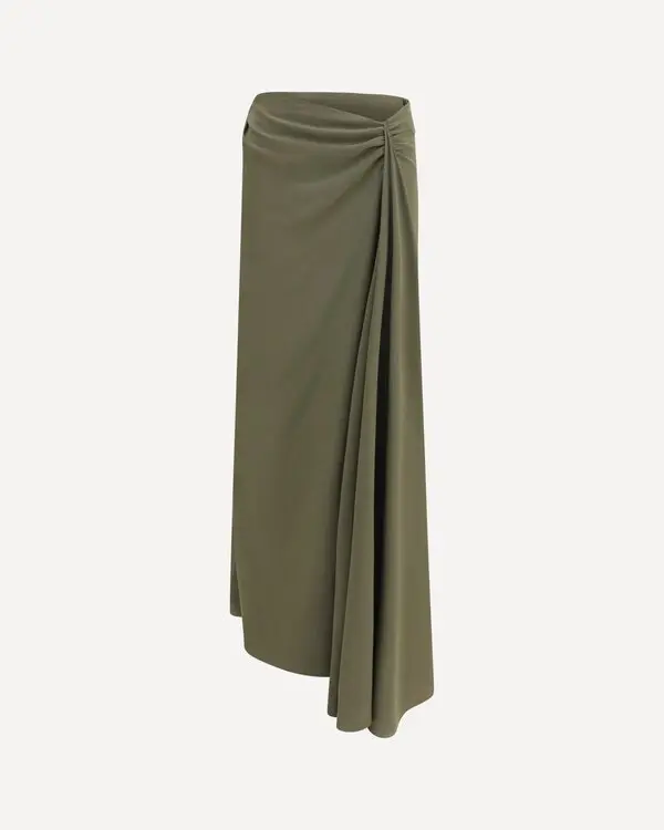 Alexander McQueen Draped Long Skirt