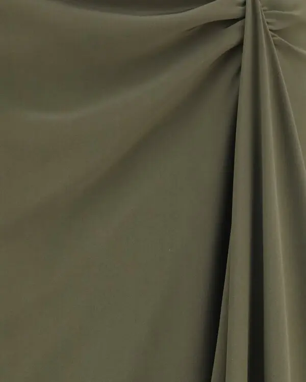 Alexander McQueen Draped Long Skirt