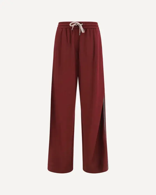 Brunello Cucinelli Cotton And Silk Track Pants