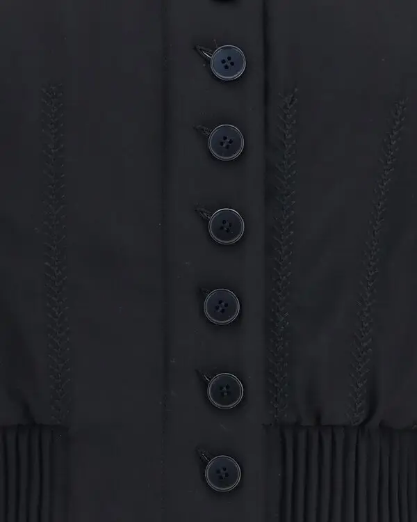Alexander McQueen Buttoned Bomber Jacket