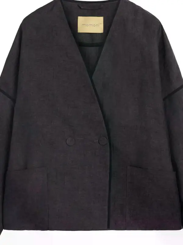 Momoni Astre Double-breasted Linen Jacket