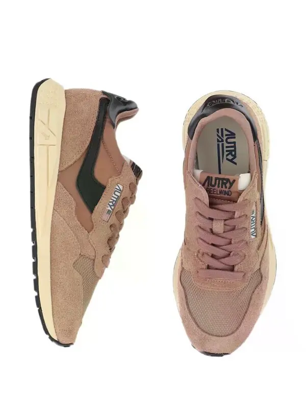 AUTRY Reelwind Suede-panel Sneakers - Neutrals