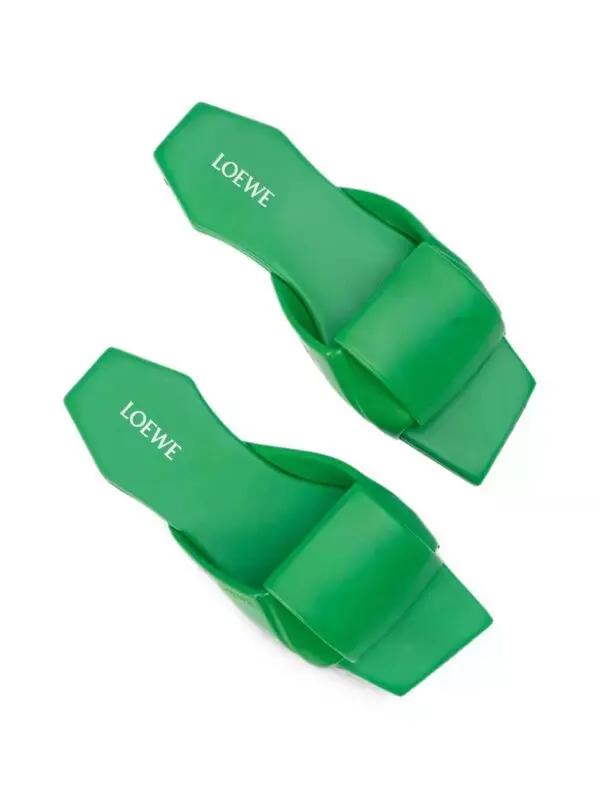 Loewe Padded Origami Flat Sandals - Green
