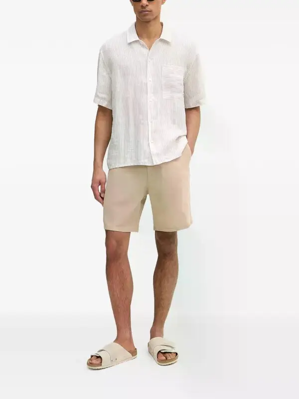 TRUSSARDI Logo Embroidered Shorts
