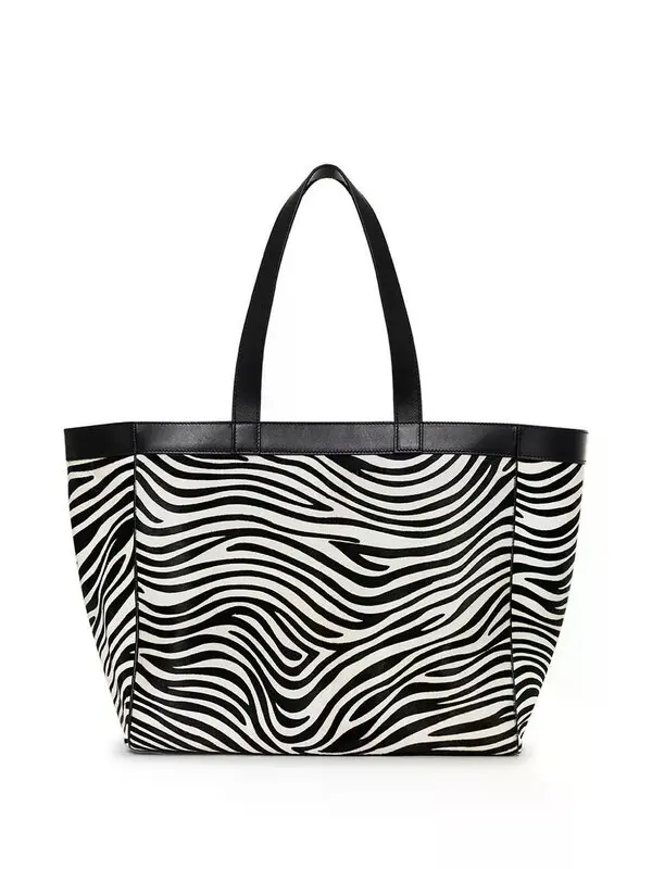 ANINE BING Medium Rio Tote In Zebra Print Calf Hair