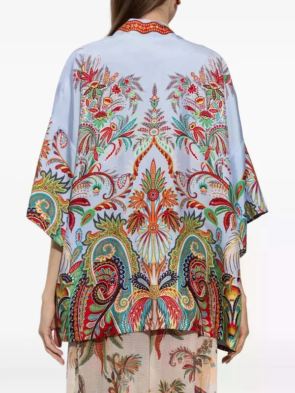 Etro Silk Paisley Print Top