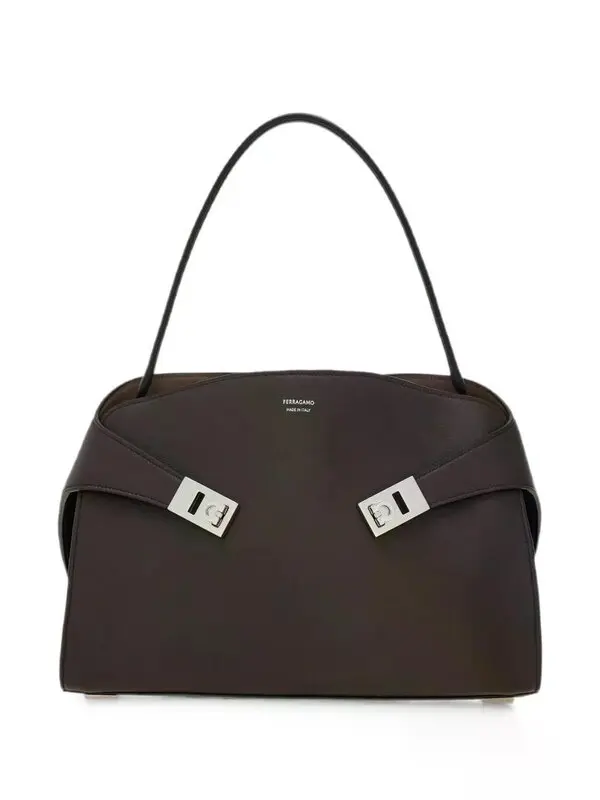FERRAGAMO Hug Soft Shoulder Bag - Brown