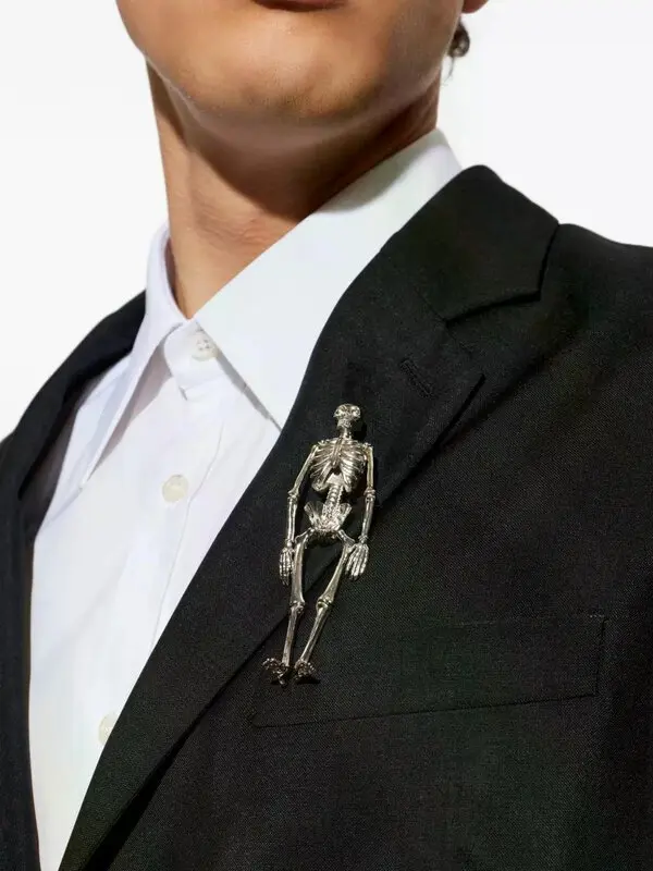 Alexander McQueen Skeleton Motif Brooch