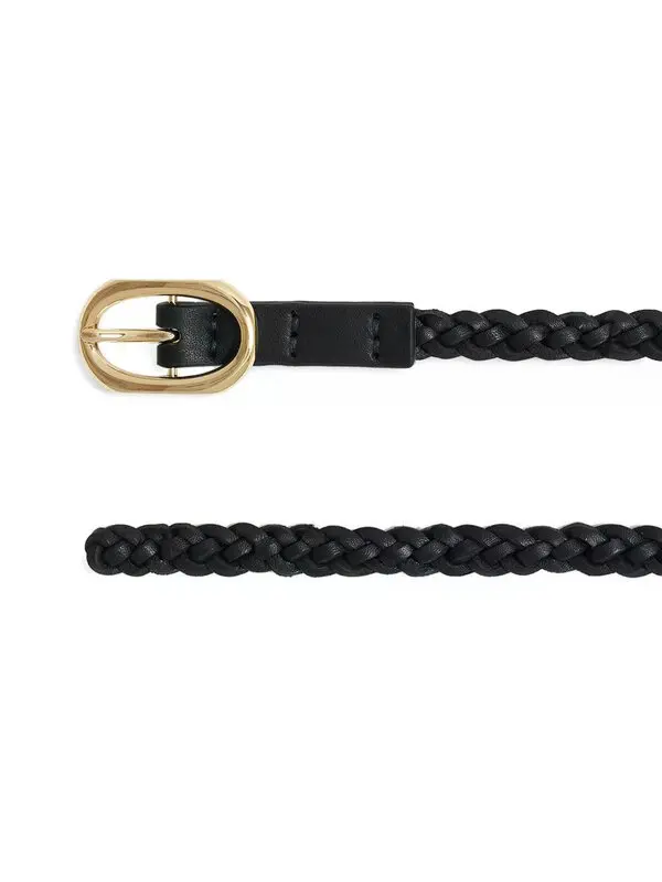 ANINE BING Braided Leather Belt