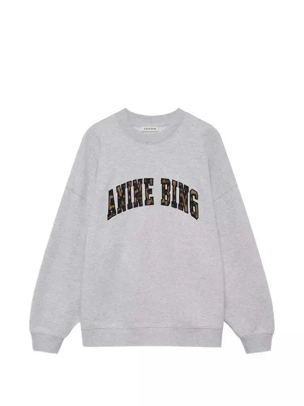 ANINE BING Miles Sweatshirt Leopard Heather