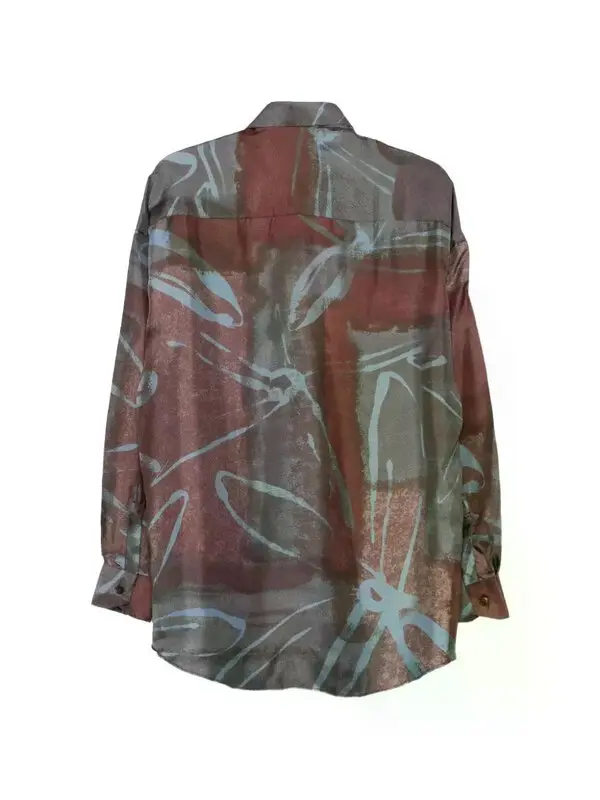COSTUMEIN Floral-print Long-sleeve Shirt