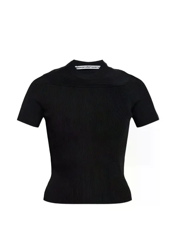 Alexander Wang Ribbed Logo T-shirt