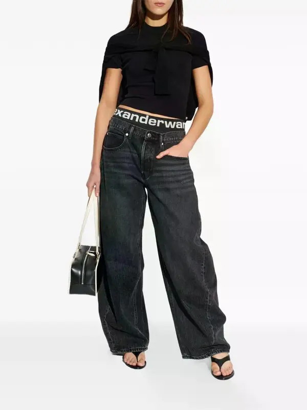Alexander Wang Ribbed Logo T-shirt