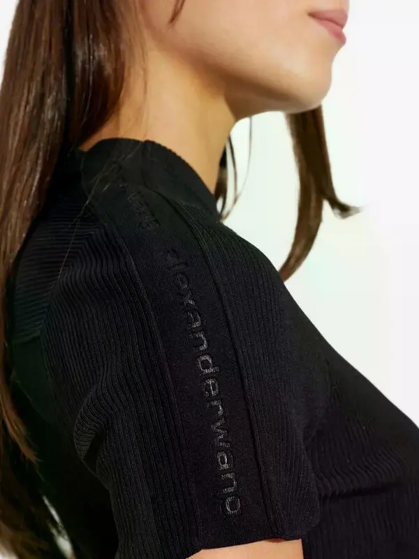 Alexander Wang Ribbed Logo T-shirt