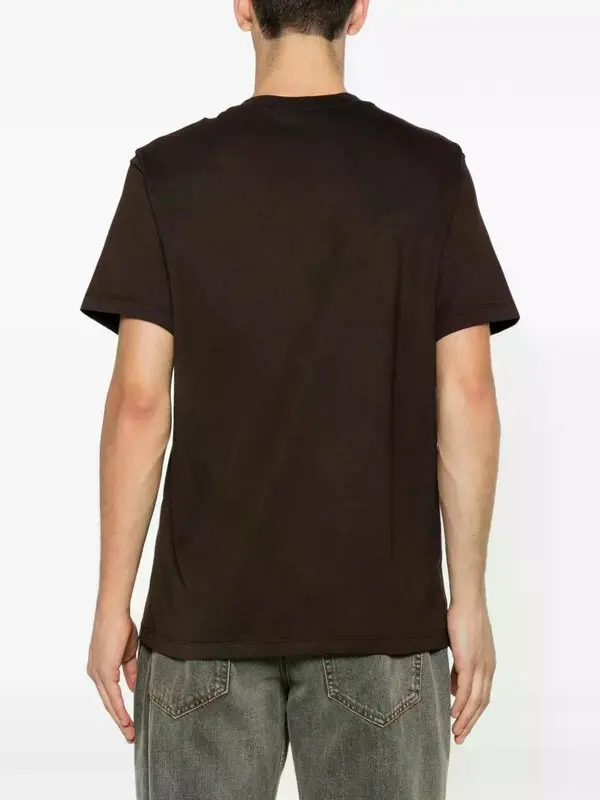 Sandro Leather-patch T-shirt