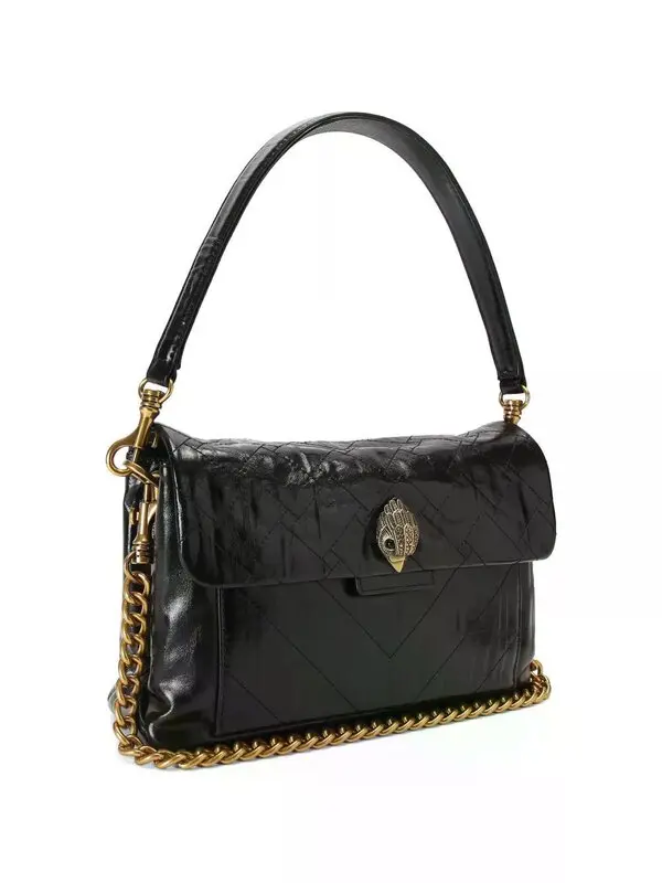 Kurt Geiger Celia Quilted Leather Shoulder Bag - Black