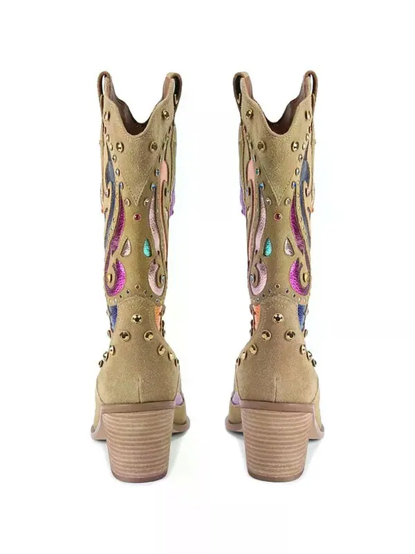Kurt Geiger Kensington Embellished Suede Boots