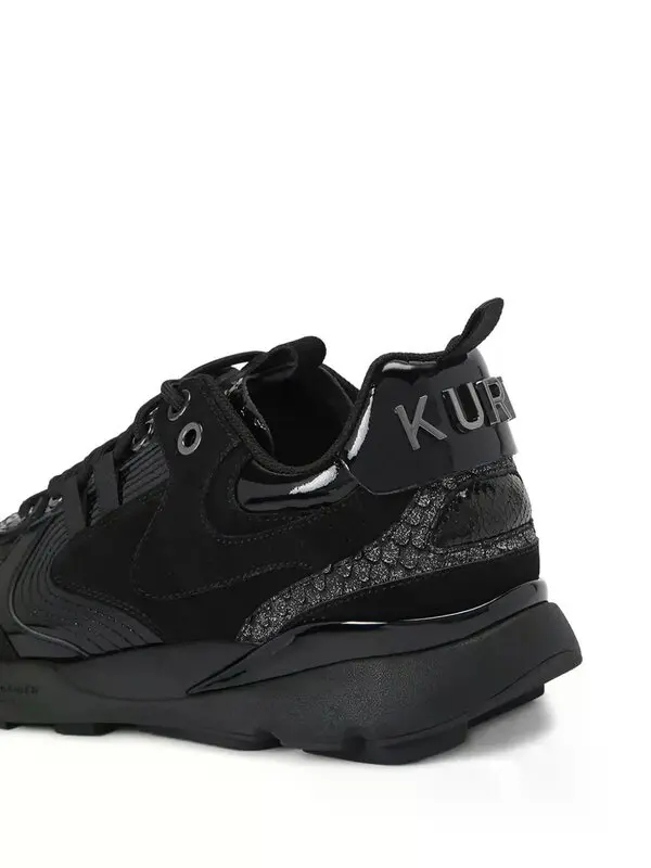 Kurt Geiger Runner Patent Leather Sneakers - Black
