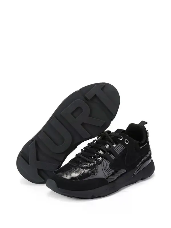 Kurt Geiger Runner Patent Leather Sneakers - Black