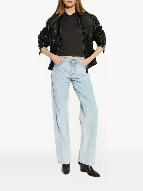 IRO PARIS Dunea Buckle-detail Leather Jacket