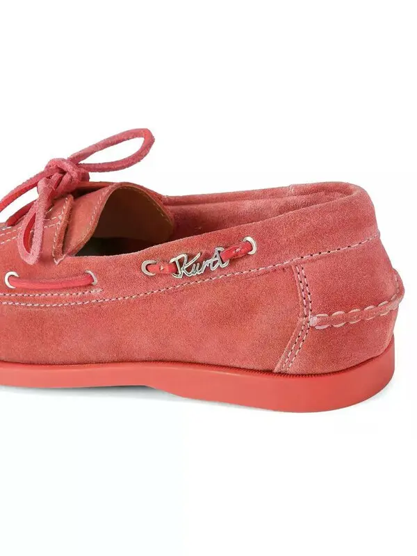 Kurt Geiger Suede Bow Boat Shoes
