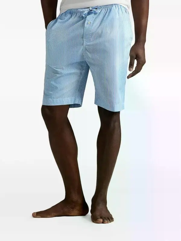 Polo Ralph Lauren Vertical-stripe Drawstring Pajama Bottom - Blue