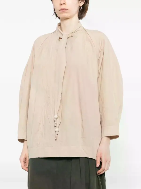 LEMAIRE Long-sleeve Blouse - Neutrals