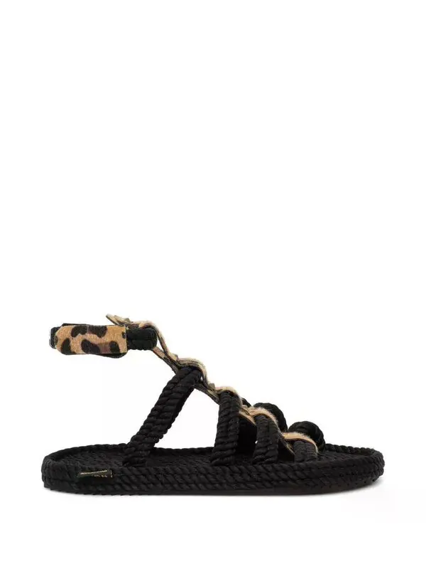 BOHONOMAD Serengeti Leopard-print Rope Sandals