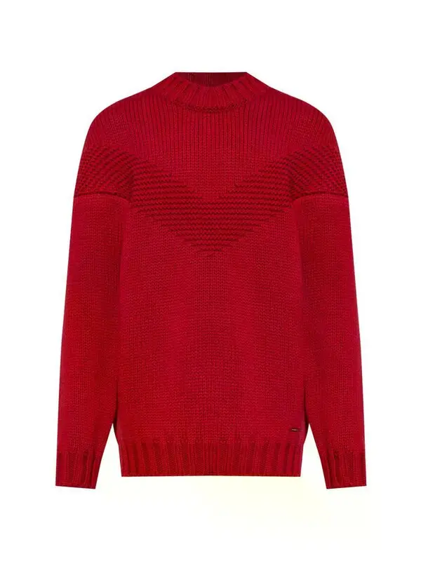 Dsquared2 Chevron-knit High Neck Sweater