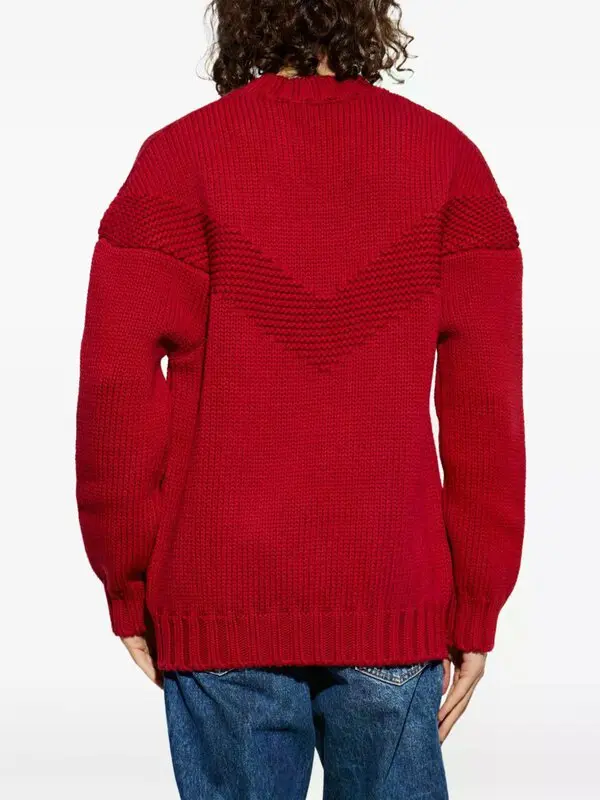 Dsquared2 Chevron-knit High Neck Sweater