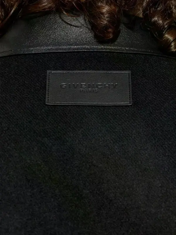 Givenchy Wool Jacket With Leather Collar
