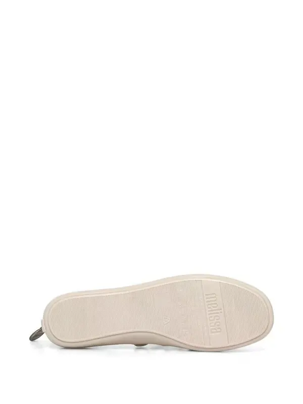 Melissa Lace-up Ankle-strap Ballet Flats - Neutrals